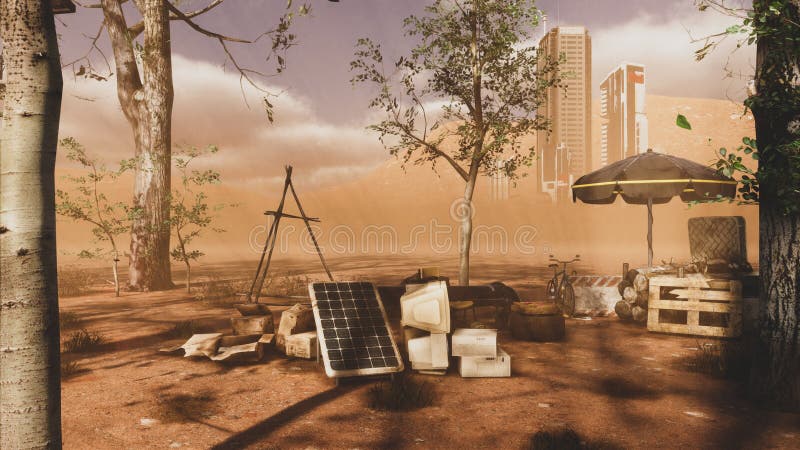 Cybernetic Desert City, Landscape of an Immersive Virtual Environment ...