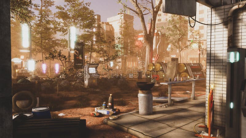 Cybernetic Desert City, Landscape of an Immersive Virtual Environment ...