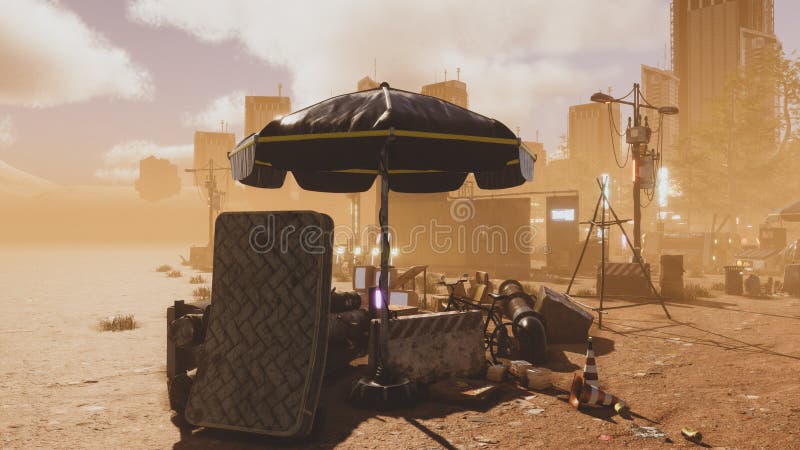 Cybernetic Desert City, Landscape of an Immersive Virtual Environment ...