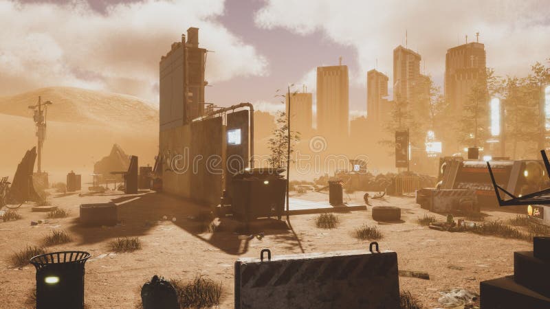 Cybernetic Desert City, Landscape of an Immersive Virtual Environment ...