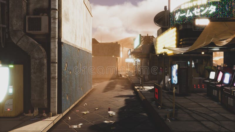 Cybernetic Desert City, Landscape of an Immersive Virtual Environment ...