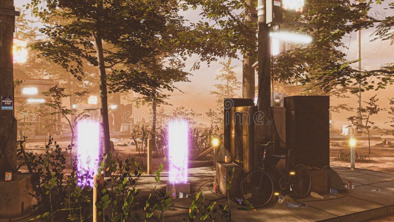 Cybernetic Desert City, Landscape of an Immersive Virtual Environment ...