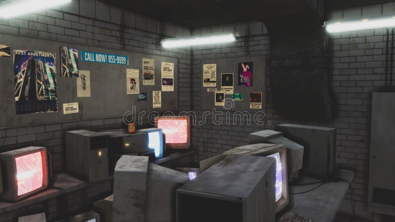 Cybernetic Desert City, Landscape of an Immersive Virtual Environment ...