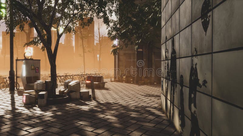 Cybernetic Desert City, Landscape of an Immersive Virtual Environment ...