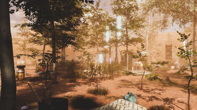 Cybernetic Desert City, Landscape of an Immersive Virtual Environment ...