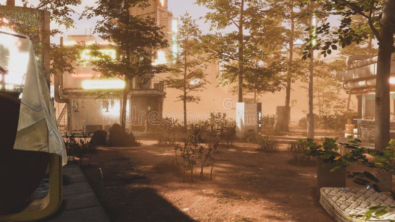 Cybernetic Desert City, Landscape of an Immersive Virtual Environment ...