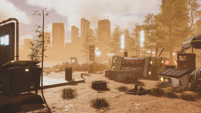 Cybernetic Desert City, Landscape of an Immersive Virtual Environment ...