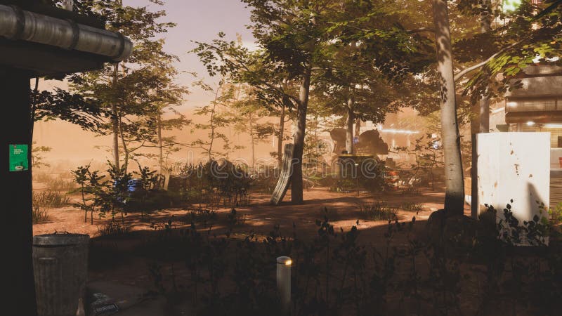 Cybernetic Desert City, Landscape of an Immersive Virtual Environment ...