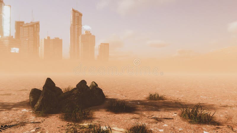 Cybernetic Desert City, Landscape of an Immersive Virtual Environment ...
