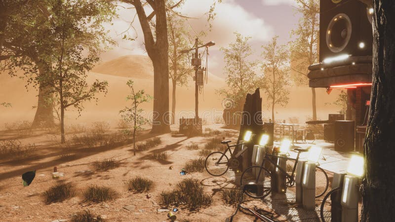 Cybernetic Desert City, Landscape of an Immersive Virtual Environment ...