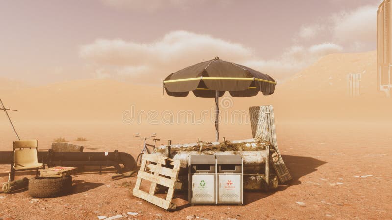 Cybernetic Desert City, Landscape of an Immersive Virtual Environment ...