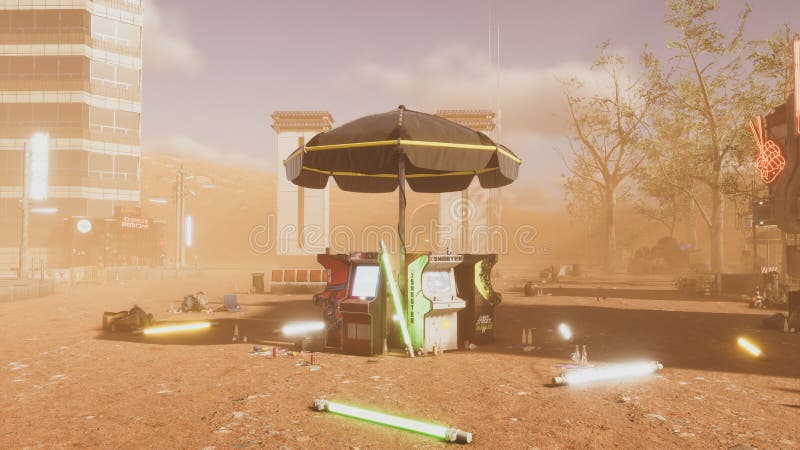 Cybernetic Desert City, Landscape of an Immersive Virtual Environment ...