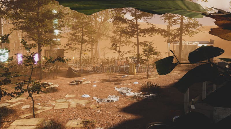 Cybernetic Desert City, Landscape of an Immersive Virtual Environment ...