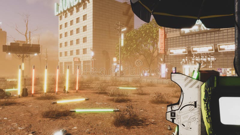 Cybernetic Desert City, Landscape of an Immersive Virtual Environment ...