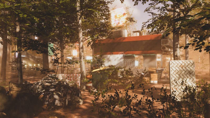 Cybernetic Desert City, Landscape of an Immersive Virtual Environment ...