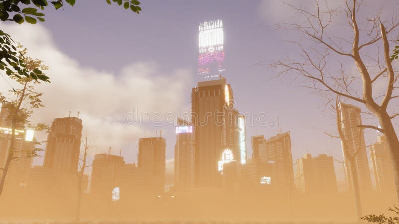 Cybernetic Desert City, Landscape of an Immersive Virtual Environment ...