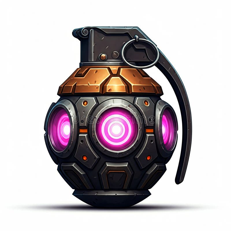 Galactic EMP Grenade stock illustration. Illustration of hightech ...
