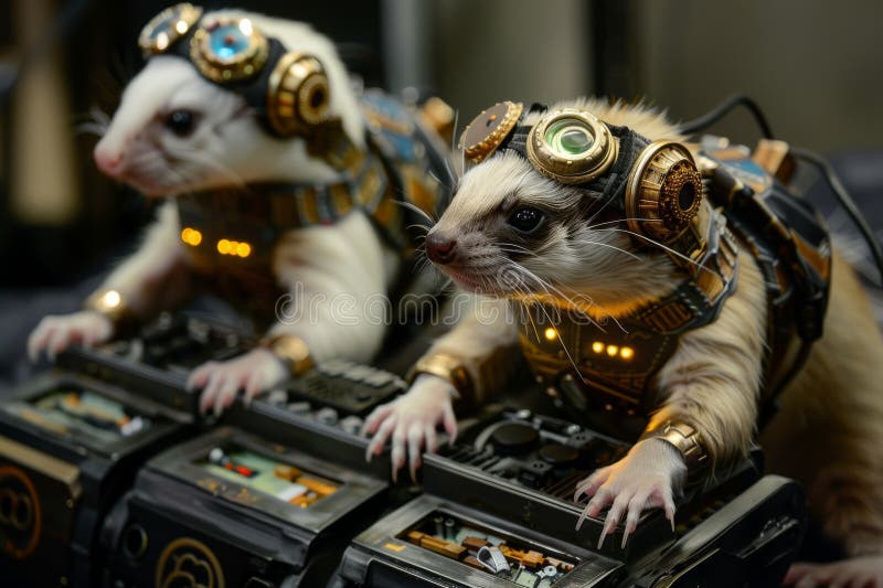 Cybernetic Ferrets in Mayan Inspired Robotics Featuring Brain Computer ...