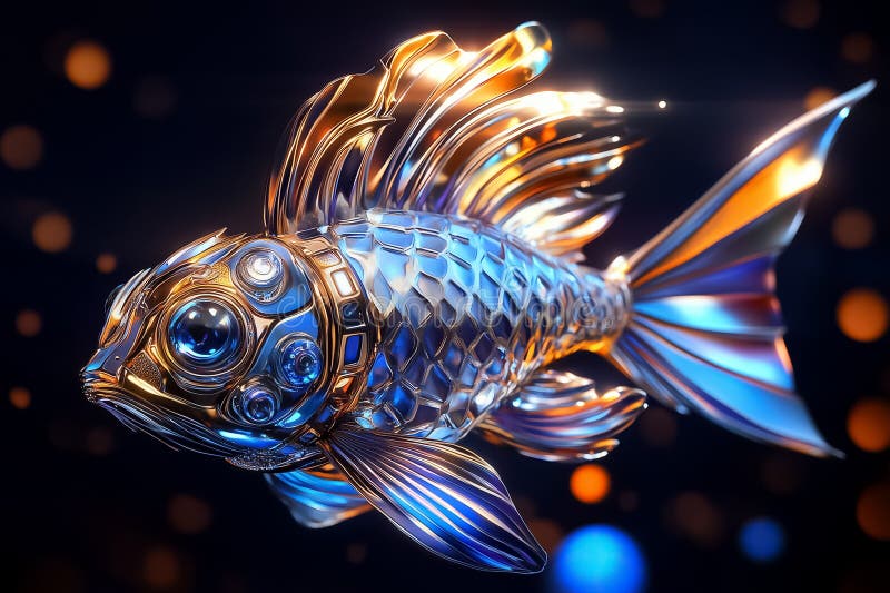Cybernetic Fish Swims with Advanced Patterns in an Immersive Underwater ...