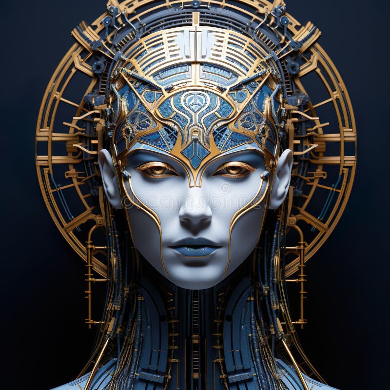 A High Tech Futuristic Data Center Backend Database Server Room Installation Stock Image - Image ...