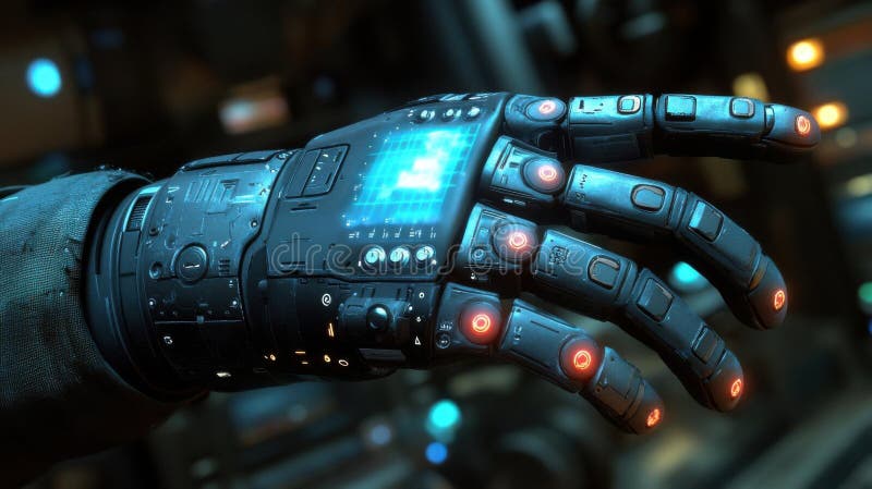 Cybernetic Hand, Advanced Robotics Stock Photo - Image of digital ...