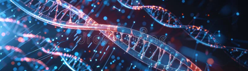Cybernetic Illustration DNA and Sync Wave in Harmony Showcasing ...