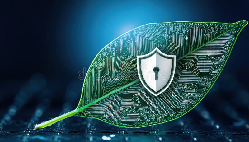 Cybernetic Leaf Embedded with Circuits and Privacy Shield Patterns ...