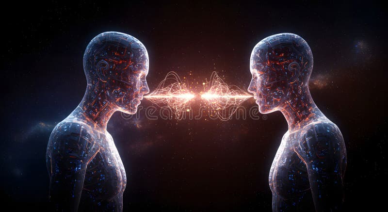 Cybernetic Minds Connected: Digital Consciousness Transfer Stock ...