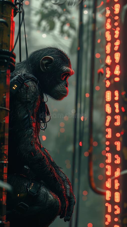 Cybernetic Monkey with Brain Computer Interface Swinging through a Data ...