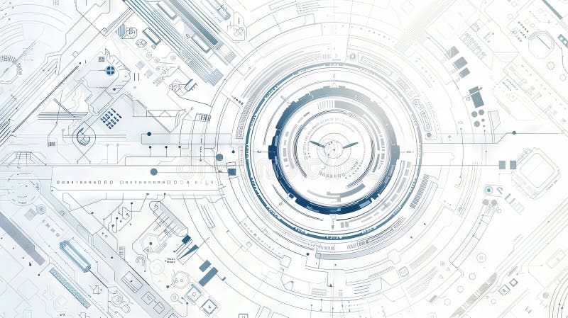 Cybernetic Patterns Resembling Futuristic Interfaces and Digital ...