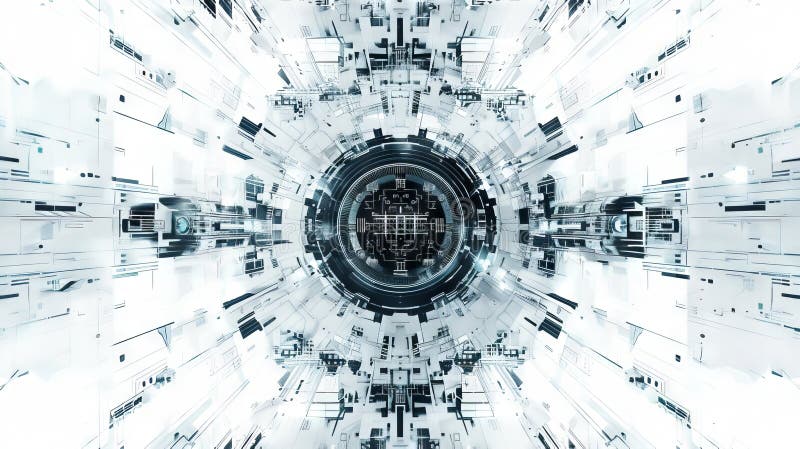 Cybernetic Patterns Resembling Futuristic Interfaces and Digital ...