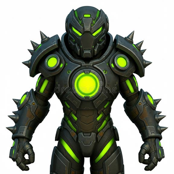 Advanced Quantum Exoskeleton Stock Illustration - Illustration of ...