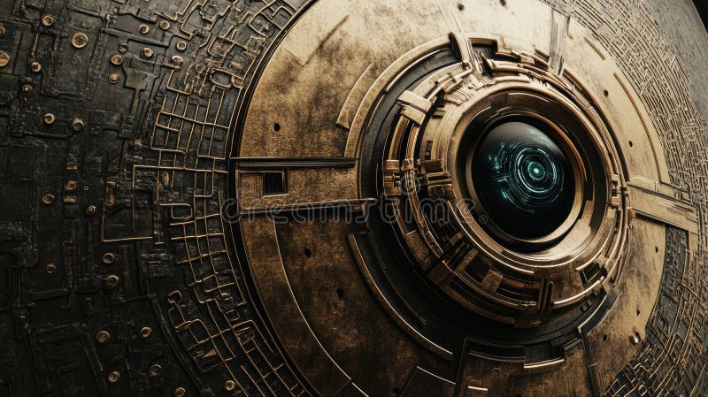 Cybernetic Shield with Robotic Eye Illustrates AIs Role in ...