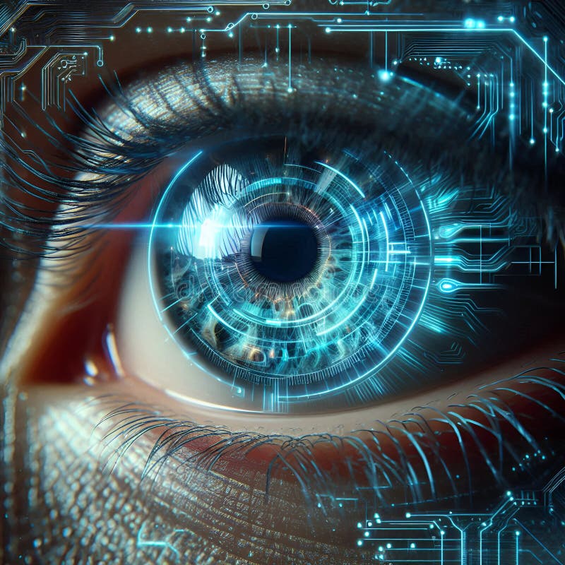 Cybernetic Vision: Exploring the Future of Augmented Reality Stock ...