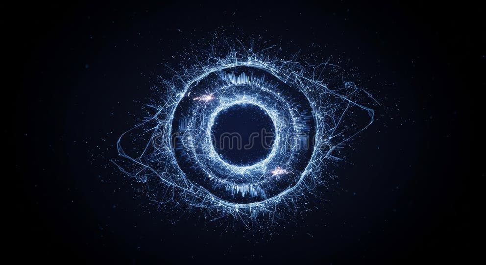 Light particles. stock illustration. Illustration of neural - 375963965