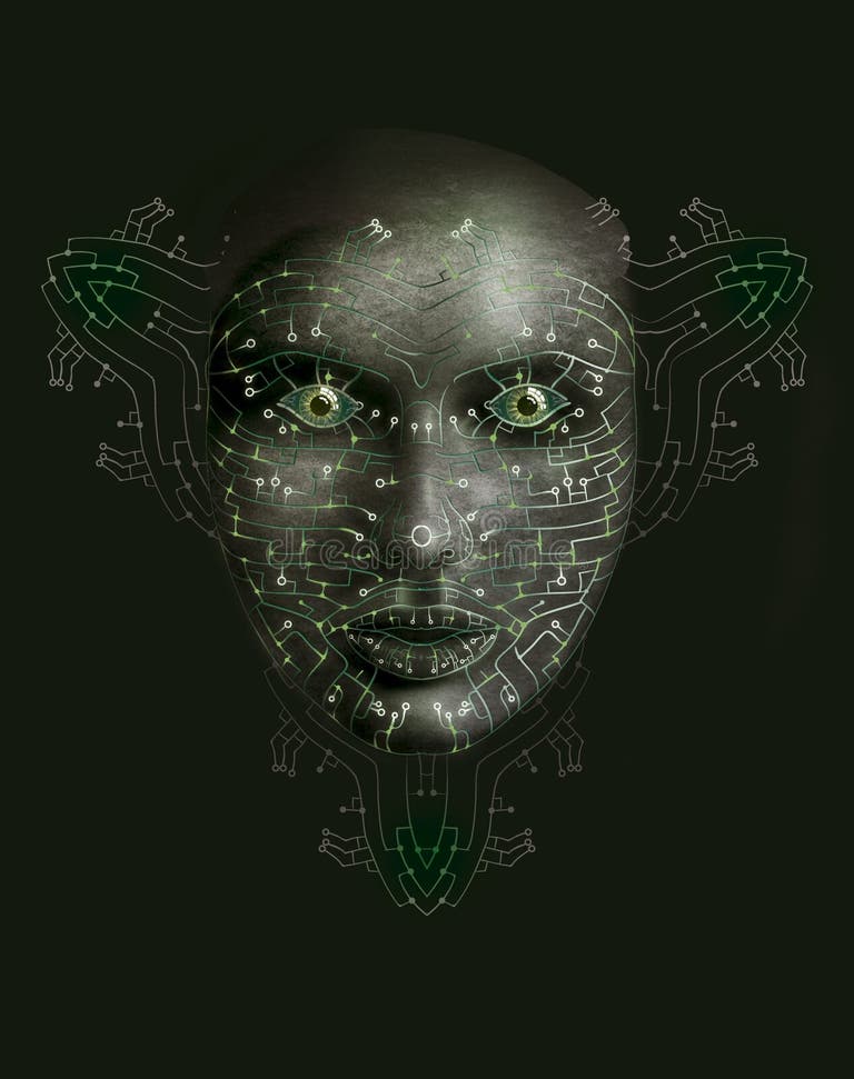 Cybernetic Face Stock Illustrations – 11,490 Cybernetic Face Stock ...