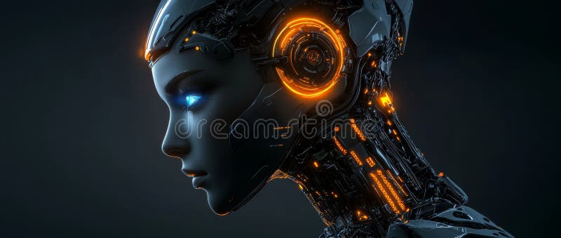 Cybernetically Enhanced Human Face Illustrating the Potential of ...