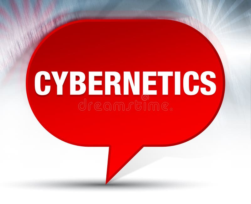 Cybernetics Red Banner Abstract Background Stock Illustration ...