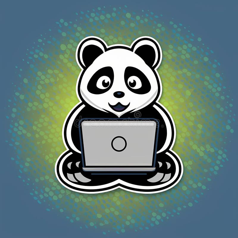 The Cyberpanda (AI Generated) Stock Illustration - Illustration of ...