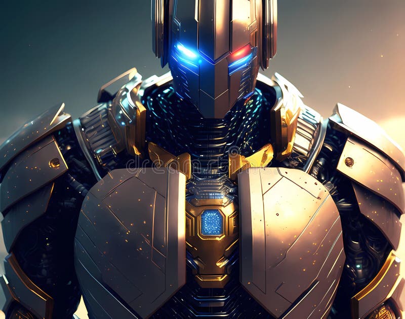 The Cyberphantom - AI Generated Artwork Stock Illustration ...