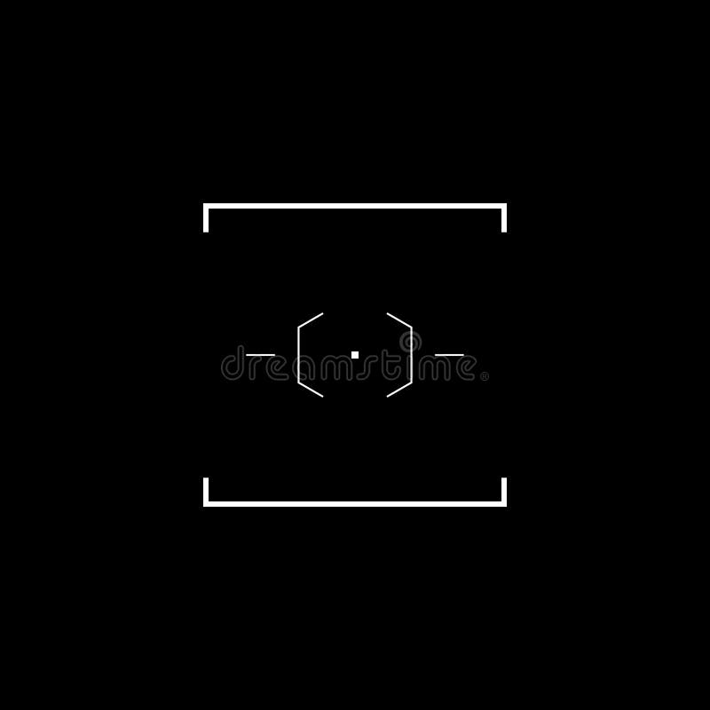 Cyberpunk Aim, Tech Style Target, HUD Square Sight Stock Vector ...