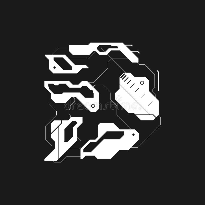 Cyberpunk Arrow. Futuristic Interface Cyber Element. Cyberpunk Pointer ...