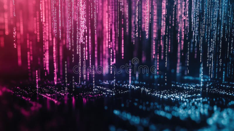 Binary Code Illustration Transformation Encryption Stock Illustrations – 208 Binary Code ...