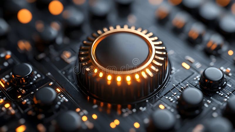 Cyberpunk Control Panel stock illustration. Illustration of complex ...