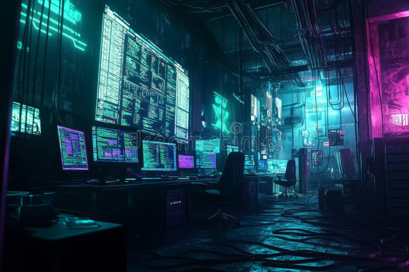 Sprawling Underground Hacking Den Stock Photos - Free & Royalty-Free ...