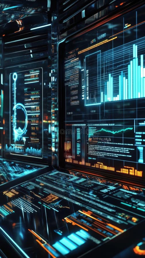 Cyberpunk Data Center, a Glimpse into the Future of Information Stock ...