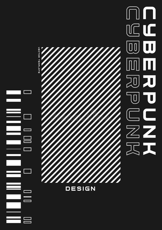 Cyberpunk Futuristic Poster. Modern Cyberpunk Design for Web and Print ...