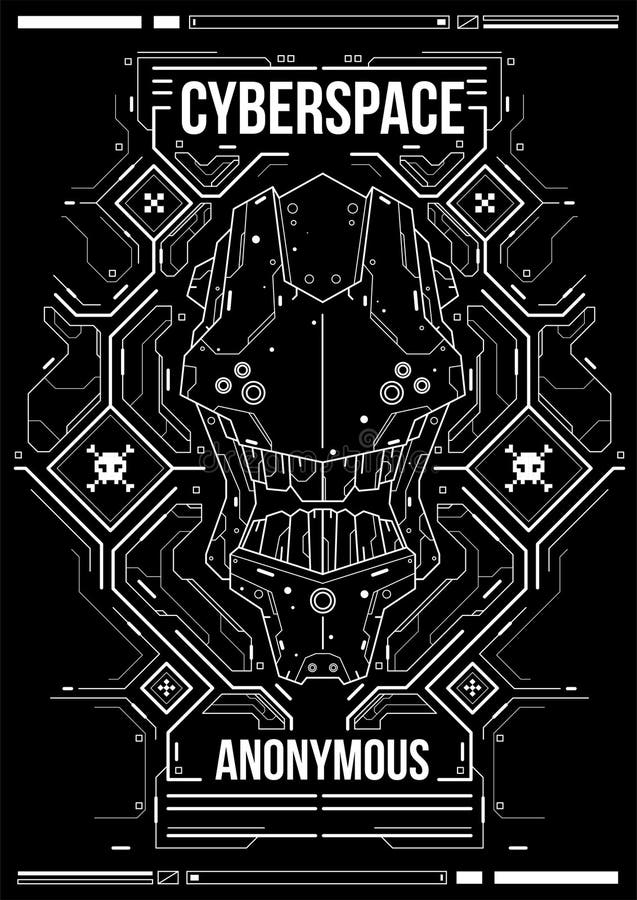 Cyberpunk Futuristic Poster. Retro Futuristic Poster Template. Tech ...