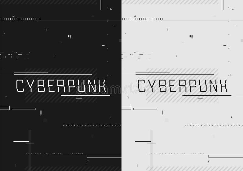 Cyberpunk Futuristic Poster. Tech Cyberpunk Design for Web and Print ...
