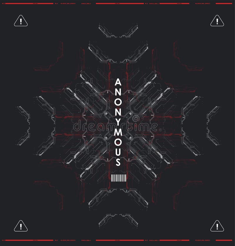 Cyberpunk Futuristic Poster. Tech Abstract Poster Template with HUD ...